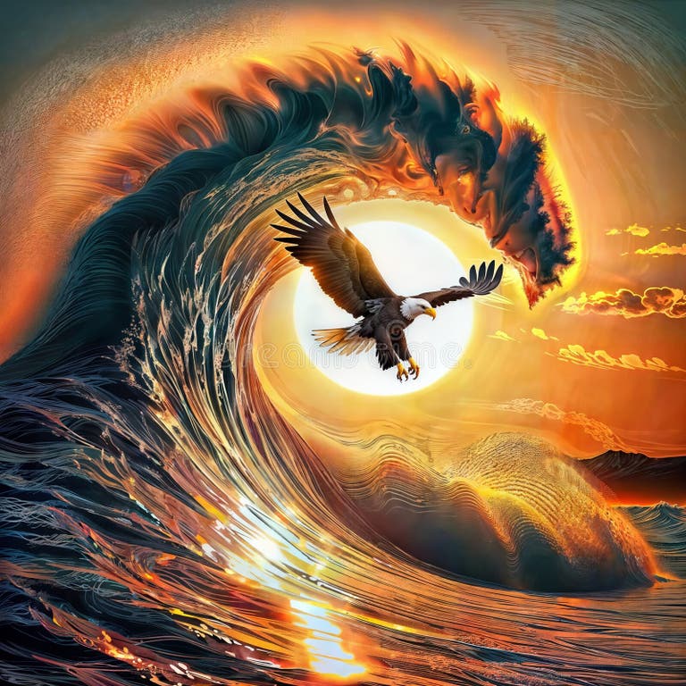 Eagle Wave Stock Illustrations – 2,931 Eagle Wave Stock Illustrations ...