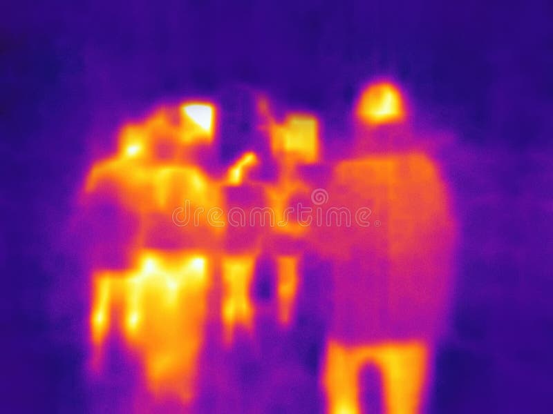 The Image from Thermal Imager Device Stock Image - Image of influenza ...