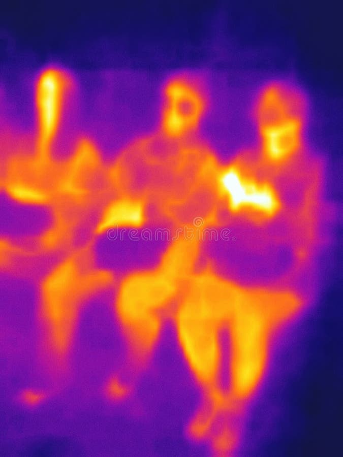 The Image from Thermal Imager Device Stock Photo - Image of ...