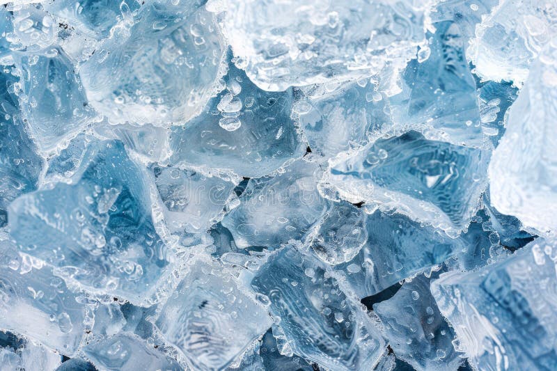 Image of Thick and Freezy Pieces of Ice Surface. Texture for Background ...