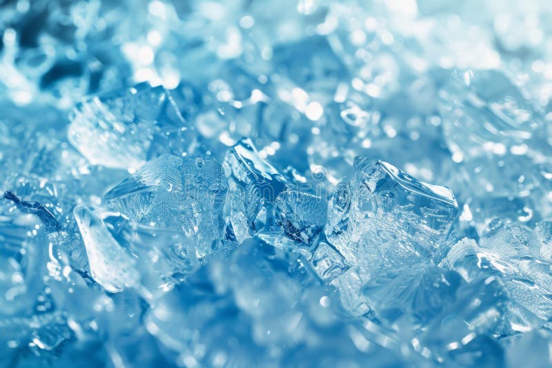 Image of Thick and Freezy Pieces of Ice Surface. Texture for Background ...