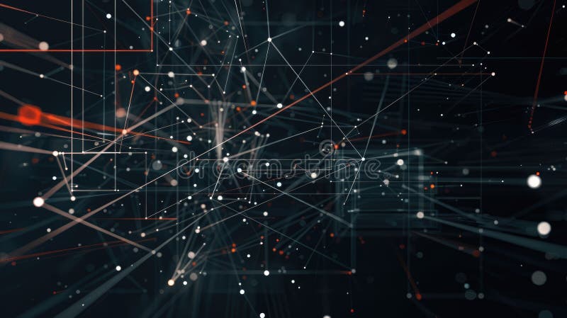 The Image is a Three-dimensional Representation of a Computer Network ...