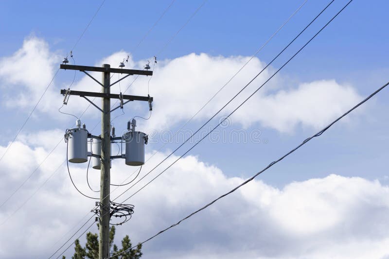 Power Transformers in Electrical Panel Stock Photo - Image of ...