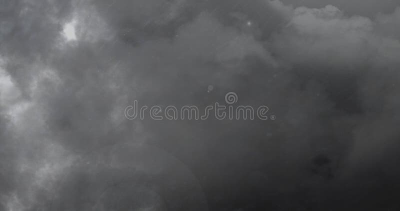 Image of Thunderstorm with Lightning, Heavy Rain and Grey Clouds Stock ...