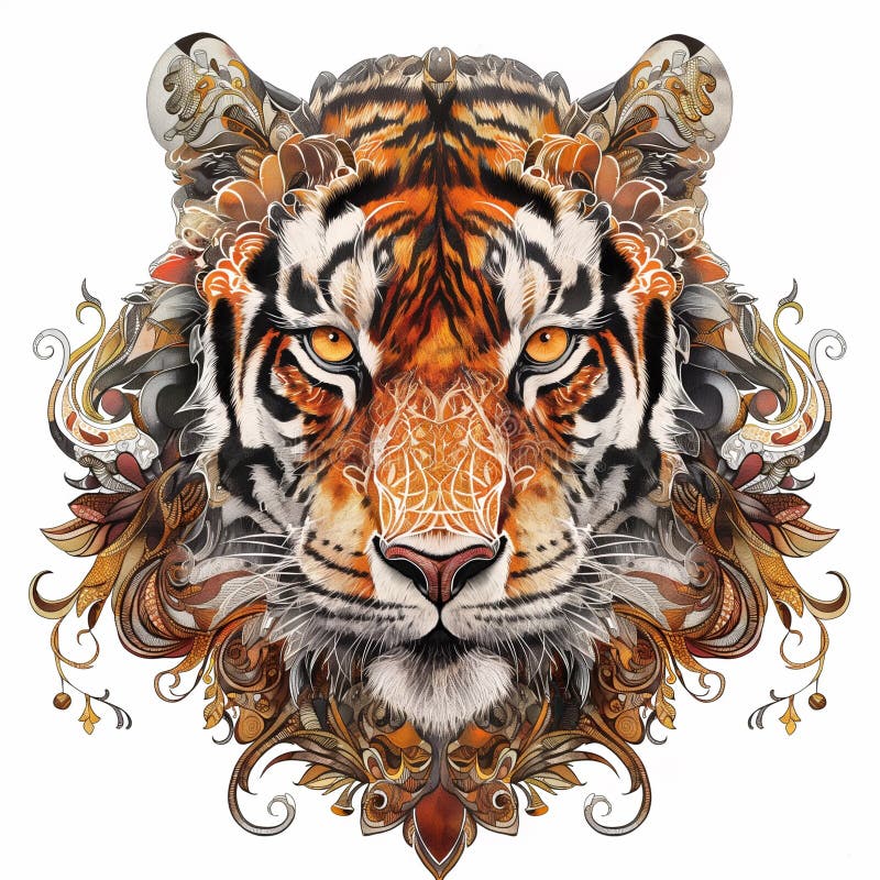 Art Nouveau Tiger Stock Illustrations – 57 Art Nouveau Tiger Stock ...