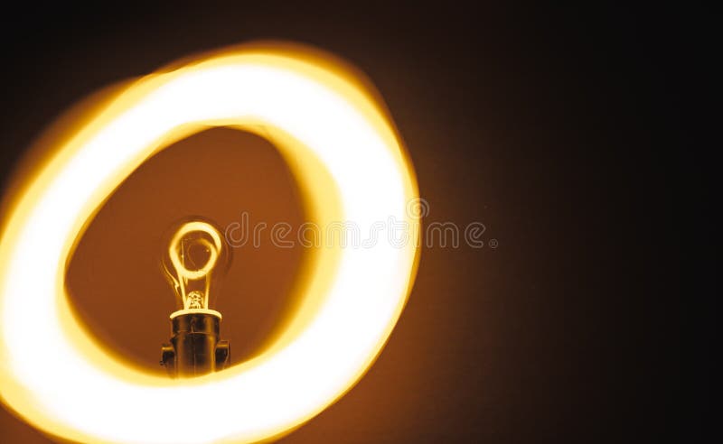 Warm Light Bulb Circle Wallpaper Stock Image - Image of simple, colors ...