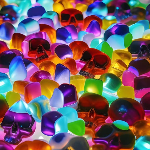 Candy skulls stock illustration. Illustration of symmetry - 278027997