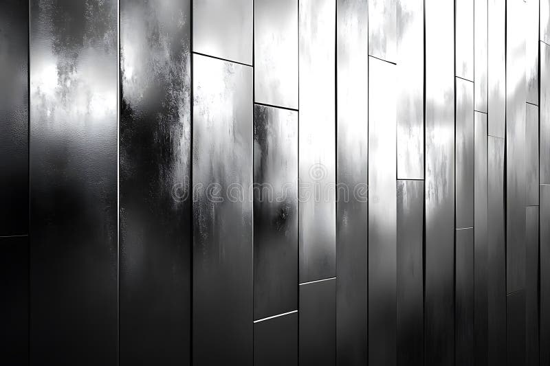 Abstract Dark Reflective Surfaces Vertical Panels Modern Design High ...