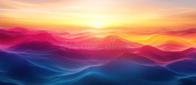 Colorful Transitions: a Visual Journey of Smooth Gradient Blends Stock ...