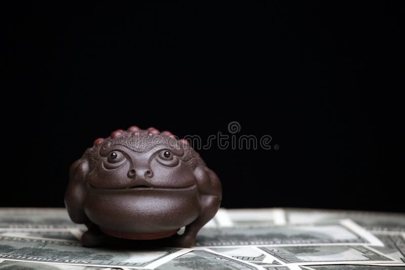 Image of Toad Money Dark Background Stock Image - Image of finance ...