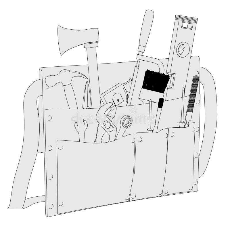 Image of toolbag stock illustration. Illustration of construction ...
