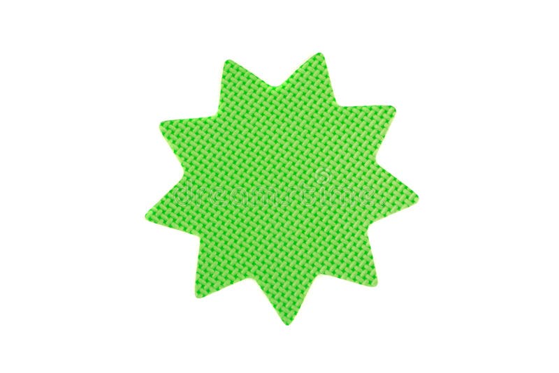 Image of Toy Green Star, Isolated on White Background Stock ...