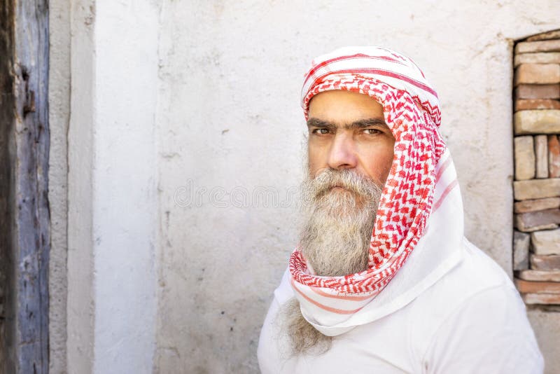 Traditional Arab Man Portrait Stock Photo - Image of human, islamic ...