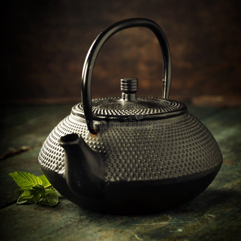 Image of Traditional Eastern Teapot Stock Image - Image of back, iron ...