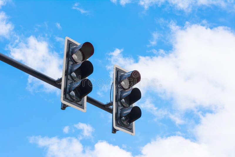 Image of Traffic Light, the Light is Fail. Symbolic for Error Stock ...