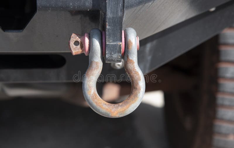 Trailer Tow Mounting Buckle Hook Stock Image - Image of load, belt ...