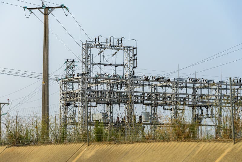 Transformer power station stock image. Image of generation - 100737915