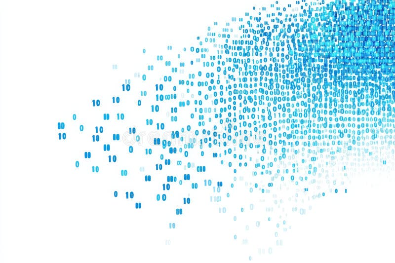 An Image with a Transparent Background, a Digital Element, and a Binary ...