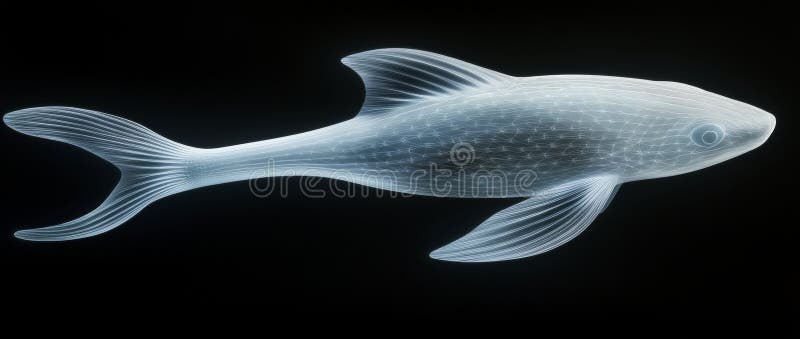 Image of a Transparent Fish Taken with X-rays, Revealing Its Internal ...