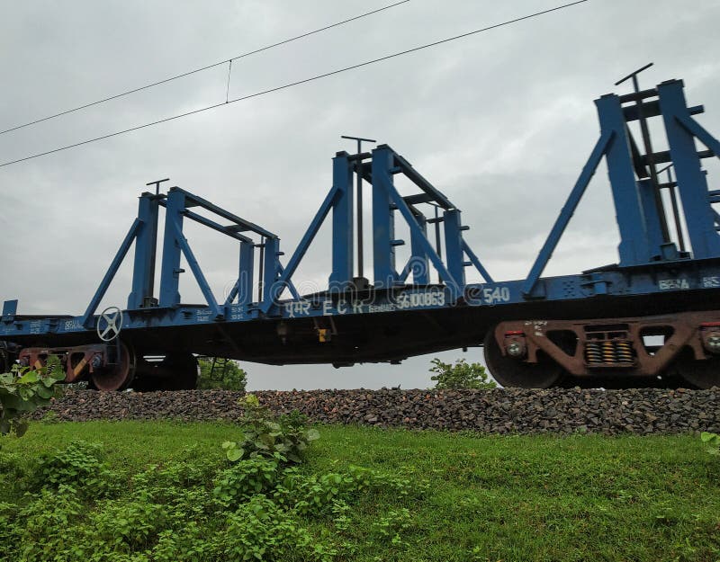 The Image of Transporting Train. Stock Image - Image of waterway ...