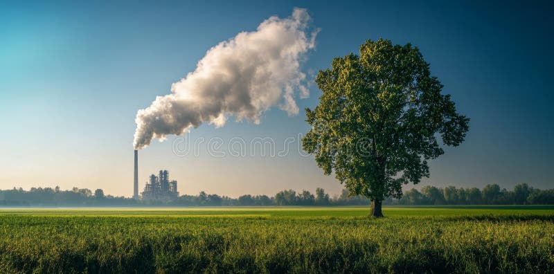 An Image of a Tree Split in Half, Illustrating the Contrast between ...