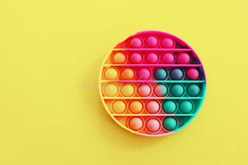 Image of Trendy Pop it Fidget Toy Stock Image - Image of silicone ...