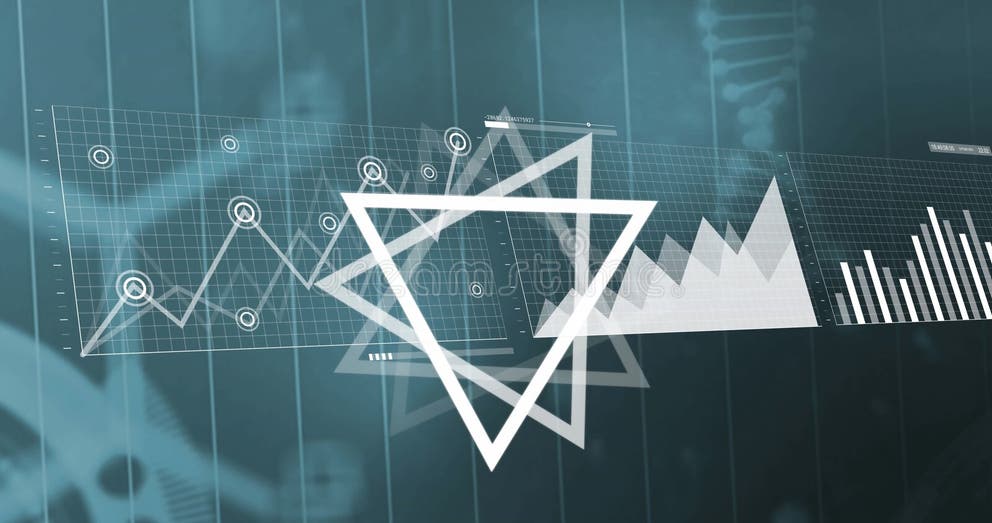 Image of Triangles, Tatistics and Data Processing Stock Photo - Image ...