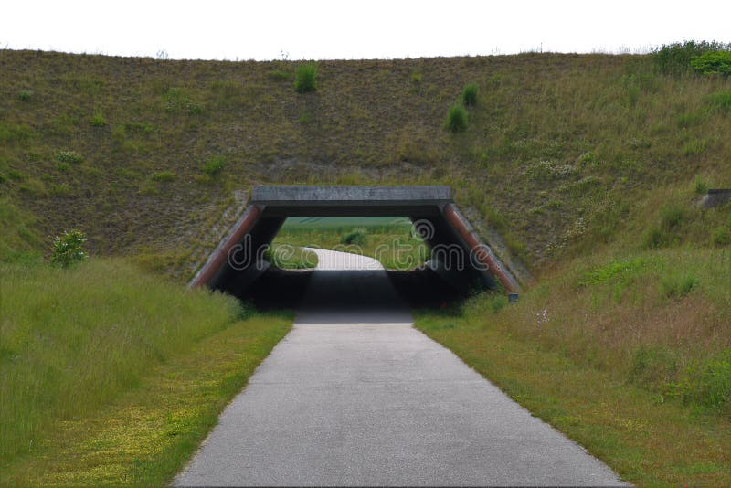 Image of Tunnel Under Road. Stock Photo - Image of tunnel, construction ...