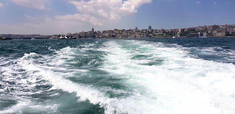 Turkish Blue Sea Side Landscape Stock Image - Image of blue, desert ...