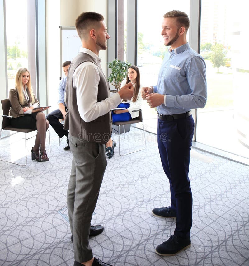 Image of Two Business Partners Stock Image - Image of handsome ...