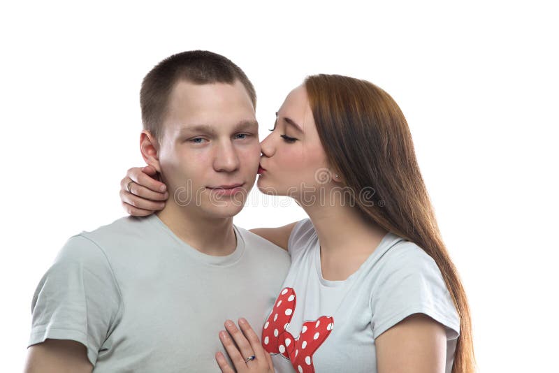 Kissing teenagers stock image. Image of girl, generation - 16219107