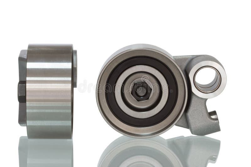 Image of Two Pulleys Isolated Stock Photo - Image of auto, jockey: 56490868