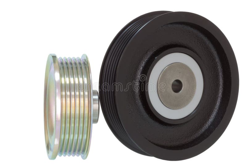 Image of Two Pulleys Isolated Stock Photo - Image of chock, strain ...