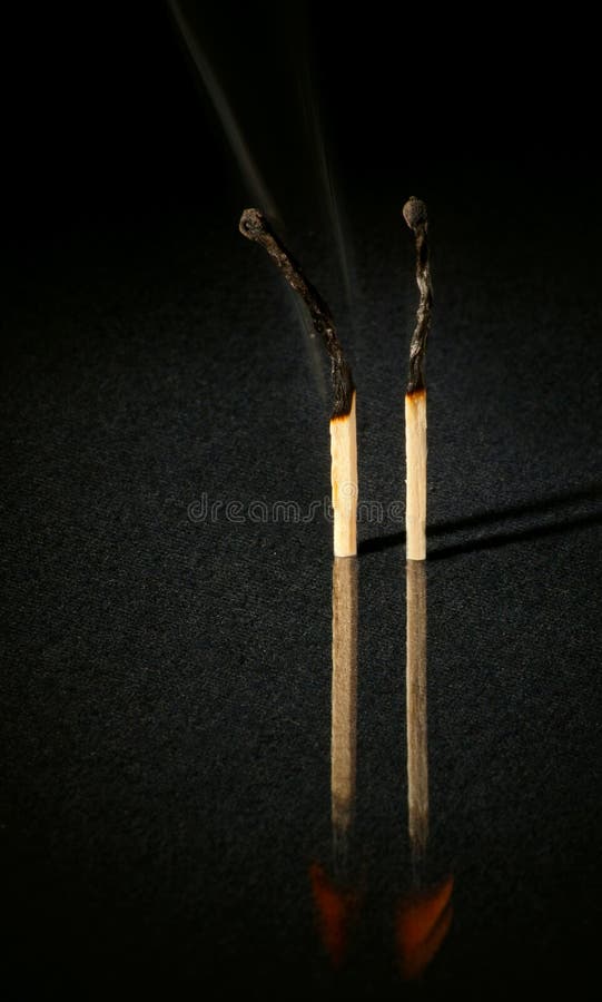 Image of Two Standing Matches Stock Image - Image of shade, black: 28791271