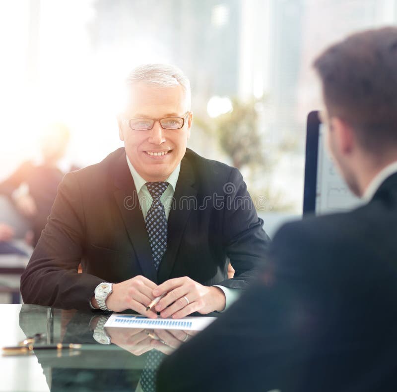 Image of Two Young Businessmen Using Computer at Meeting Stock Image ...