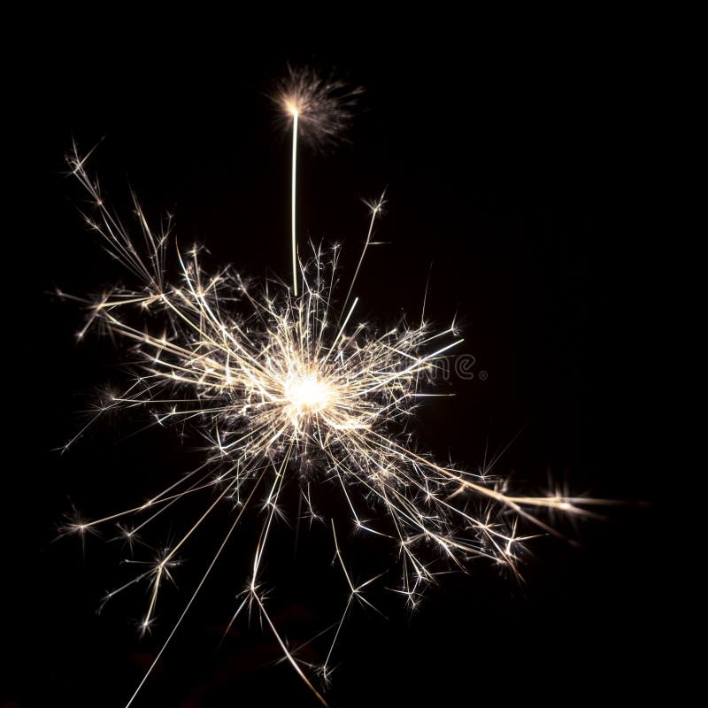 Sparkler in the Dark stock image. Image of cheerful, fire - 26092401
