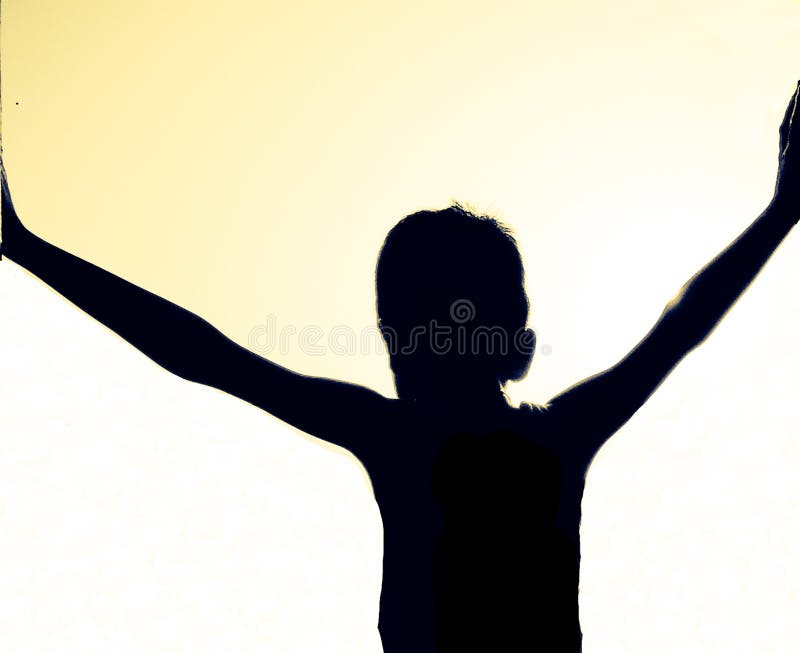 Image of a Un Seen Boy Under Sunlight Stock Image - Image of sunlight ...
