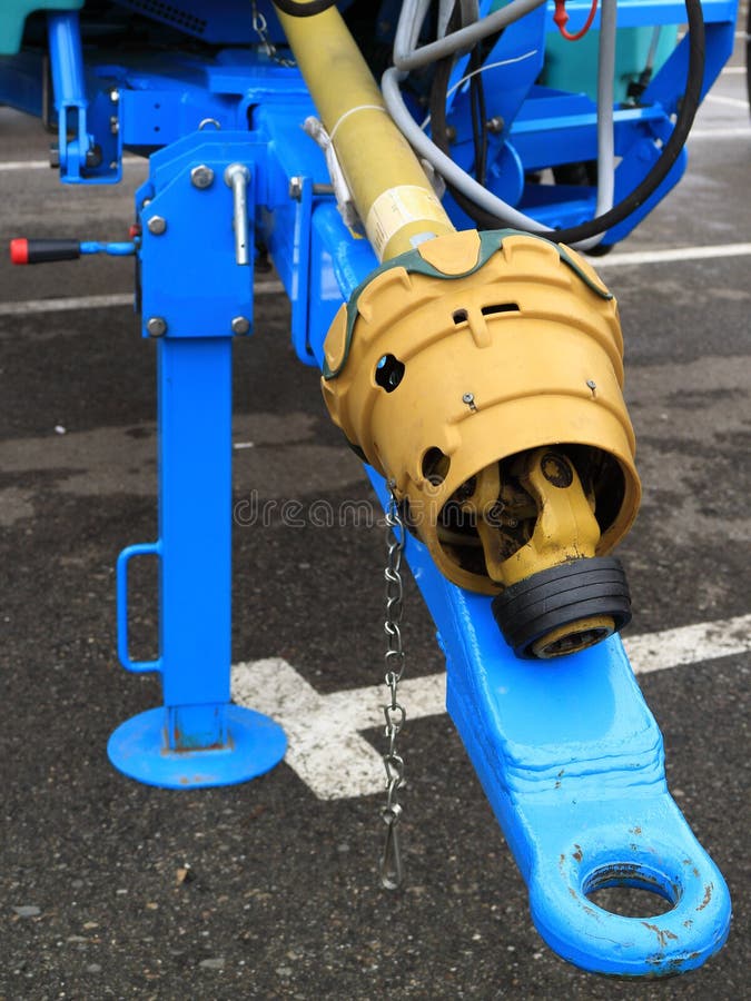 Universal Drive and Coupling of an Agricultural Trailer Stock Photo ...