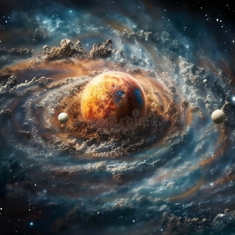 Image of the Universe Graphic Illustration Stock Illustration ...