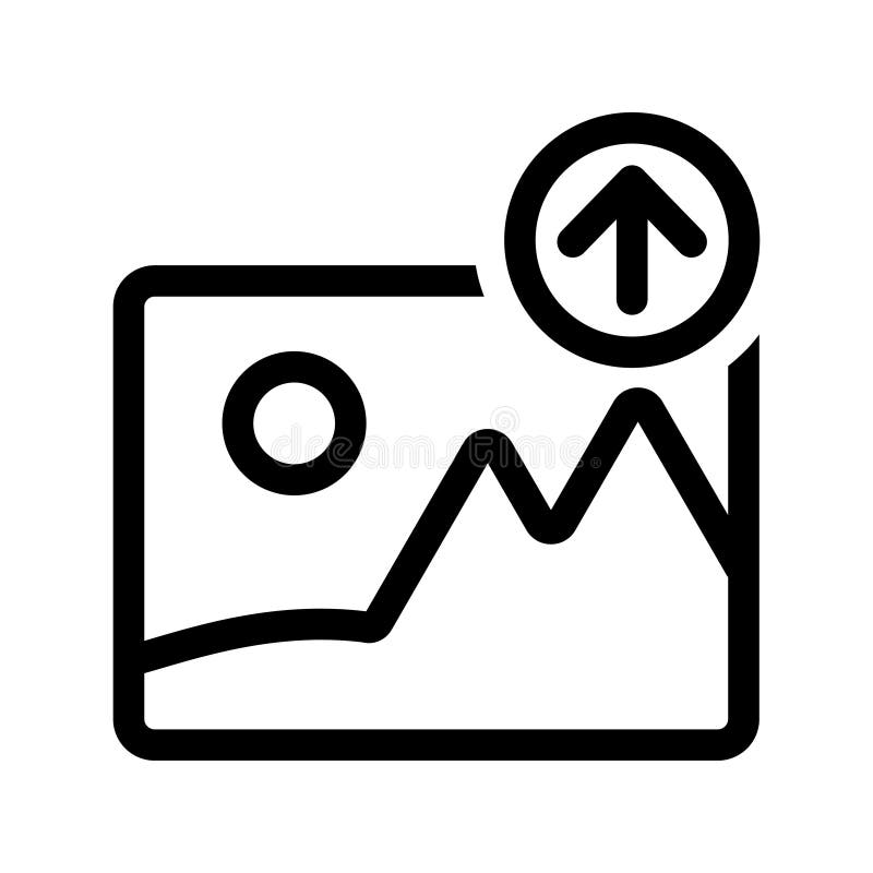 Image upload icon stock vector. Illustration of storage - 219805715