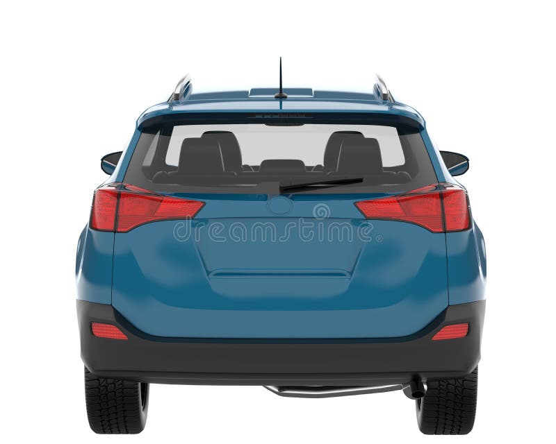 Realistic SUV on Transparent Background. 3d Rendering - Illustration ...