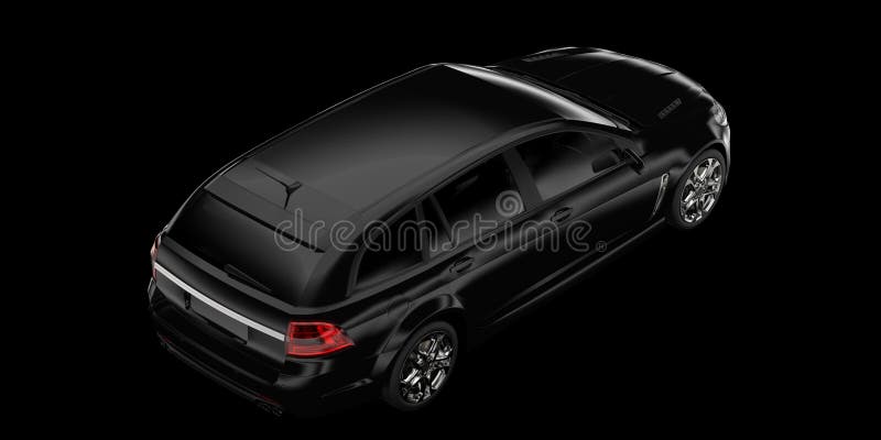 Modern Car Isolated on Background. 3d Rendering - Illustration Stock ...