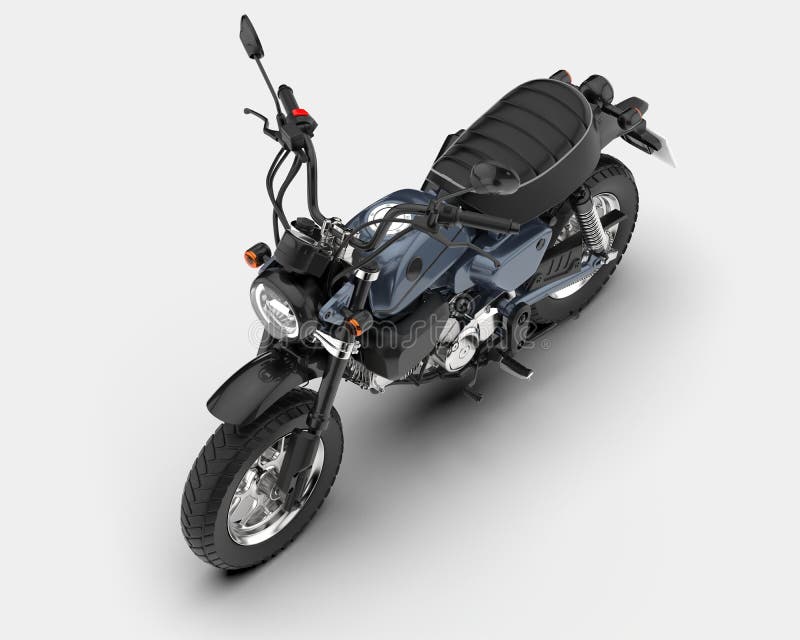 Motorcycle Isolated on Background. 3d Rendering - Illustration Stock ...