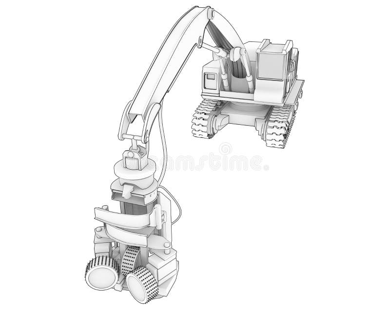 Tree Cutting Machine Stock Illustrations – 1,150 Tree Cutting Machine ...