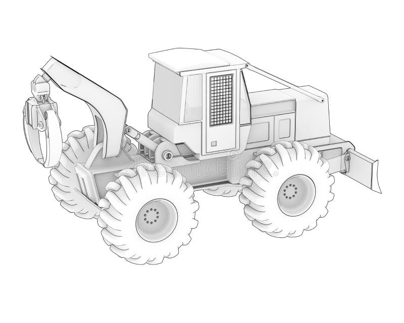 Cable Skidder Drawing