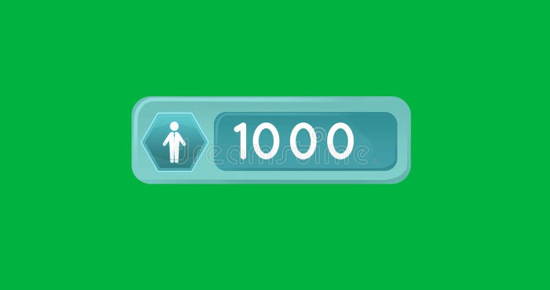 Image of 1000 Messages on Green Background Stock Illustration ...