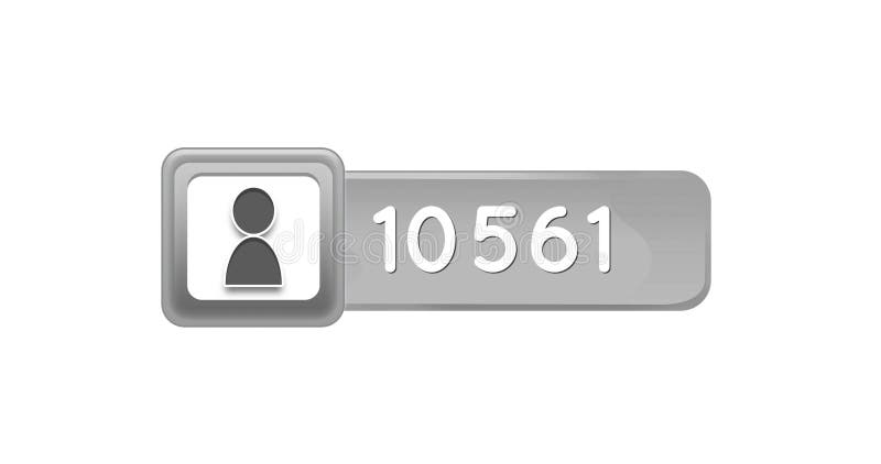 Image of 10561 Users Over White Background Stock Illustration ...