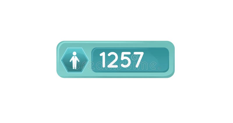 Image of 1257 Users on White Background Stock Illustration ...