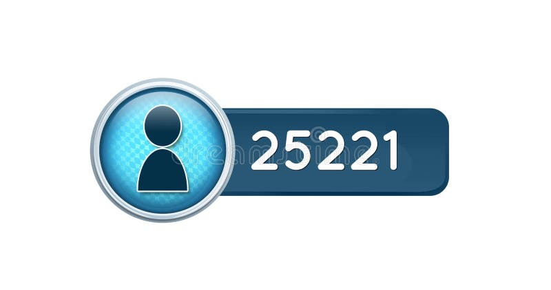 Image of 25221 Users on White Background Stock Illustration ...