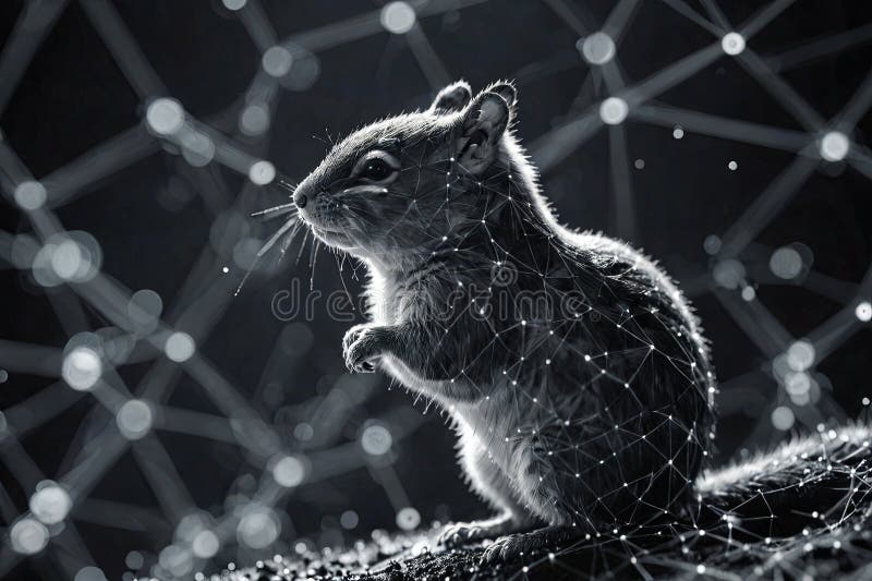 Squirrel data line stock illustration. Illustration of data - 308545143